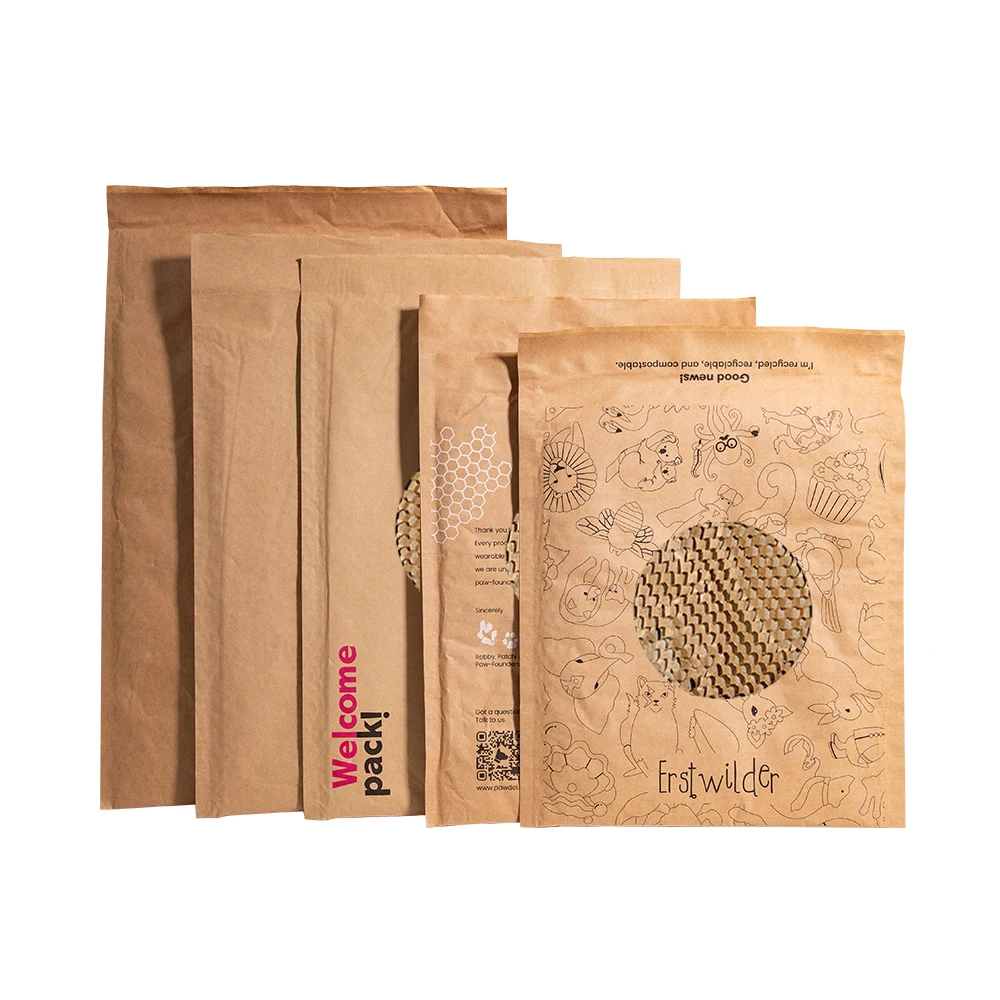 Kraft Paper Mailer Honeycomb Paper Bag Custom Size Honeycomb Envelope ...