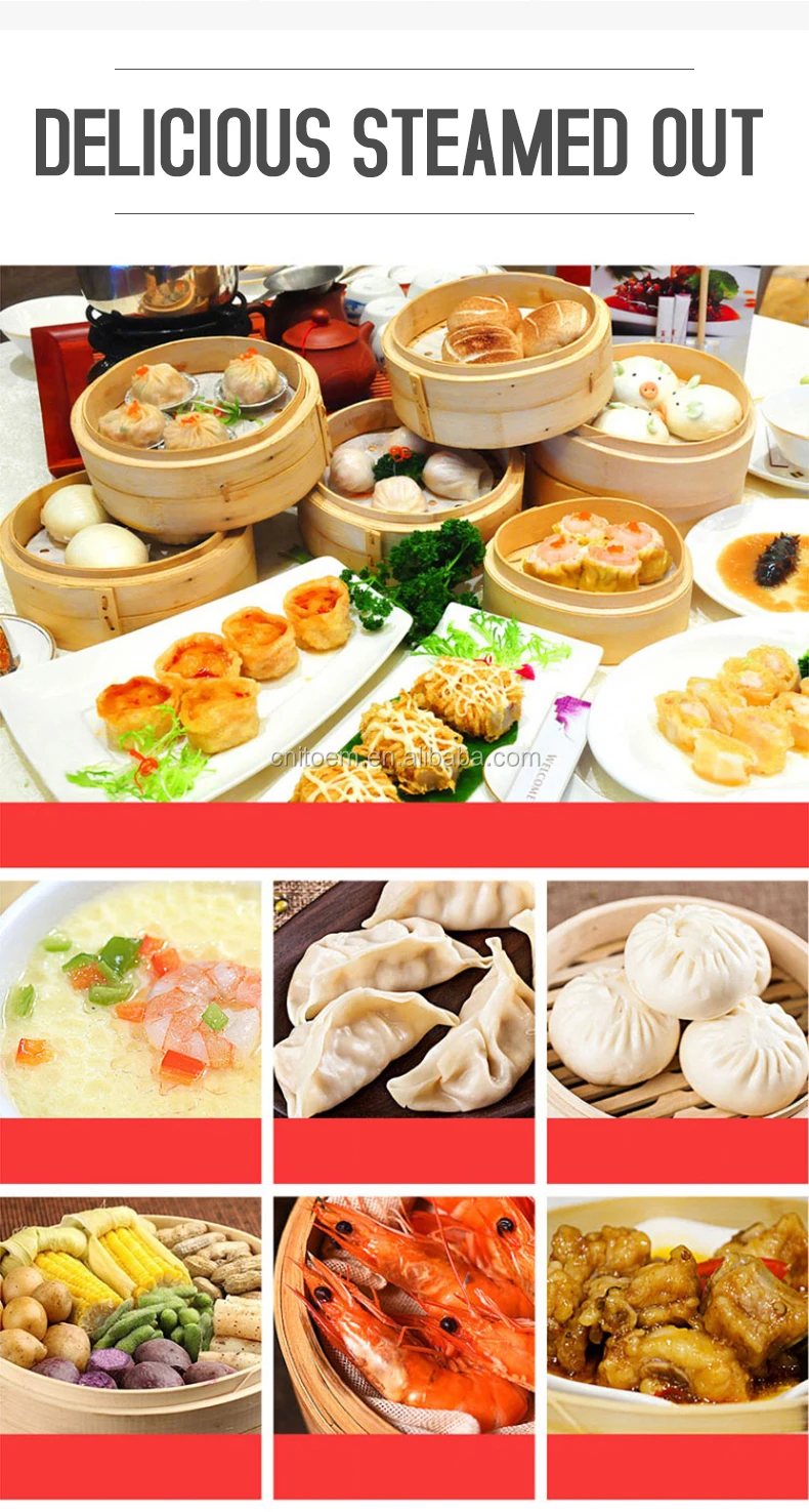 Stainless Steel Dim Sum Steamer for Restaurant - High Productivity
