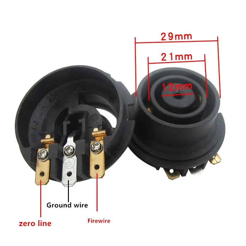 Universal Electric Kettle Thermostat Switch & Quick Connector Socket ...