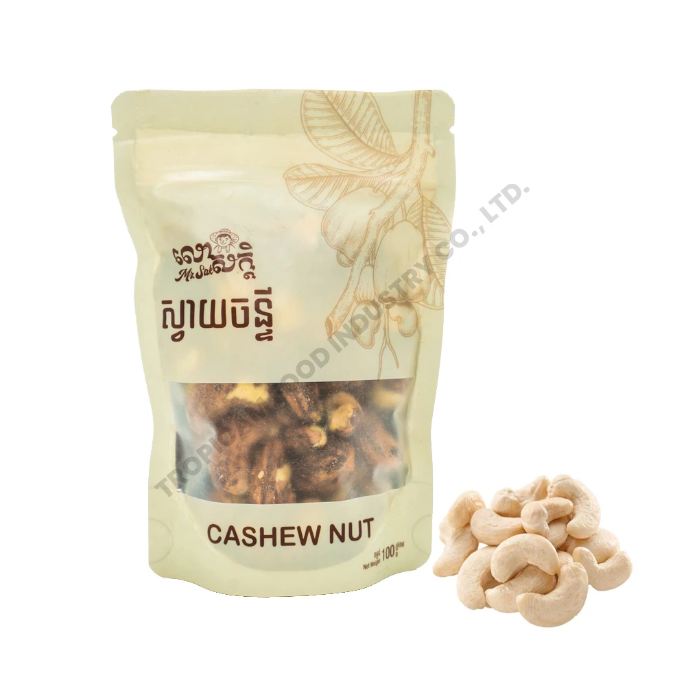 Vacuum 100g Packed Premium Cashew Nuts Cambodian Delight Cashews ...