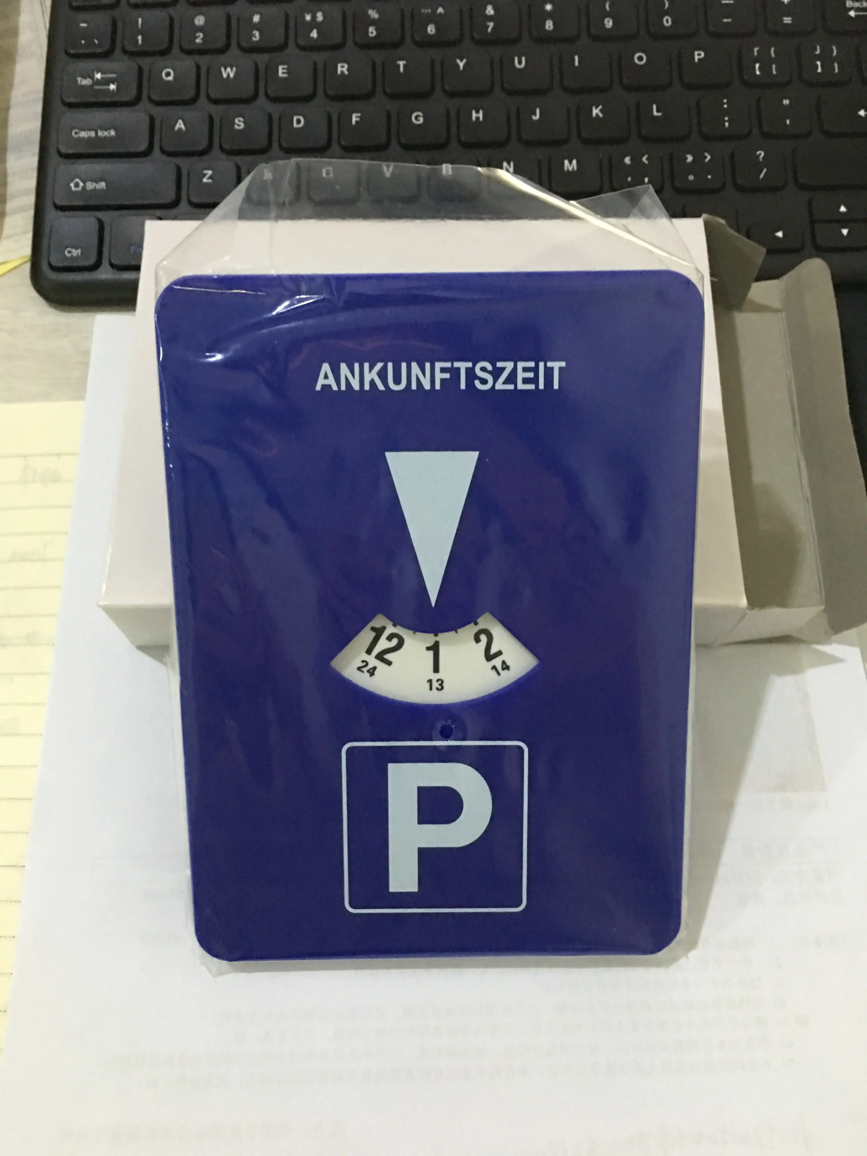 NBT Vehicle Car Parking Disc Timer Clock - Arrival Time Display