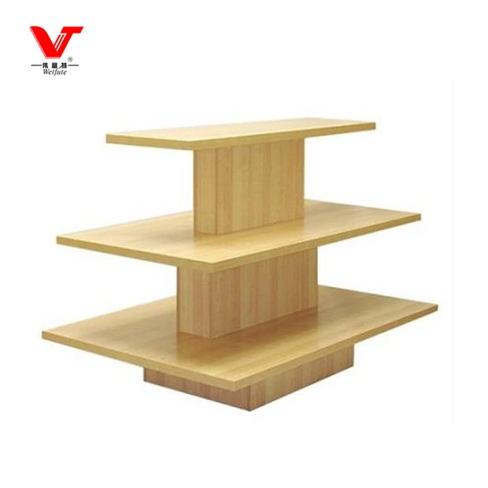 White Retail Wooden Display Tables For Garment Shop - Buy Customized ...