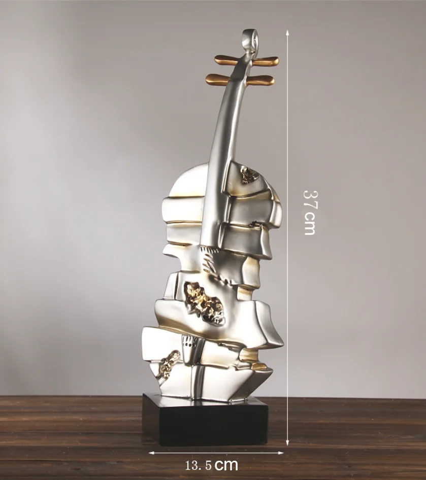 Creative Modern Violin Resin Desk Decoration Home Living Room Crafts ...