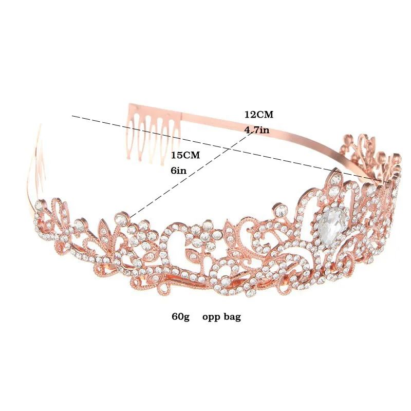Tiara Crowns for Women - Princess Headbands with Crystals