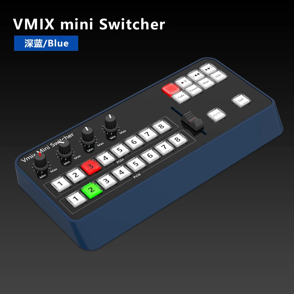 Tyst Recording And Broadcasting Control Keyboard Multi Format Video Switcher Mixer Vmix Video ...