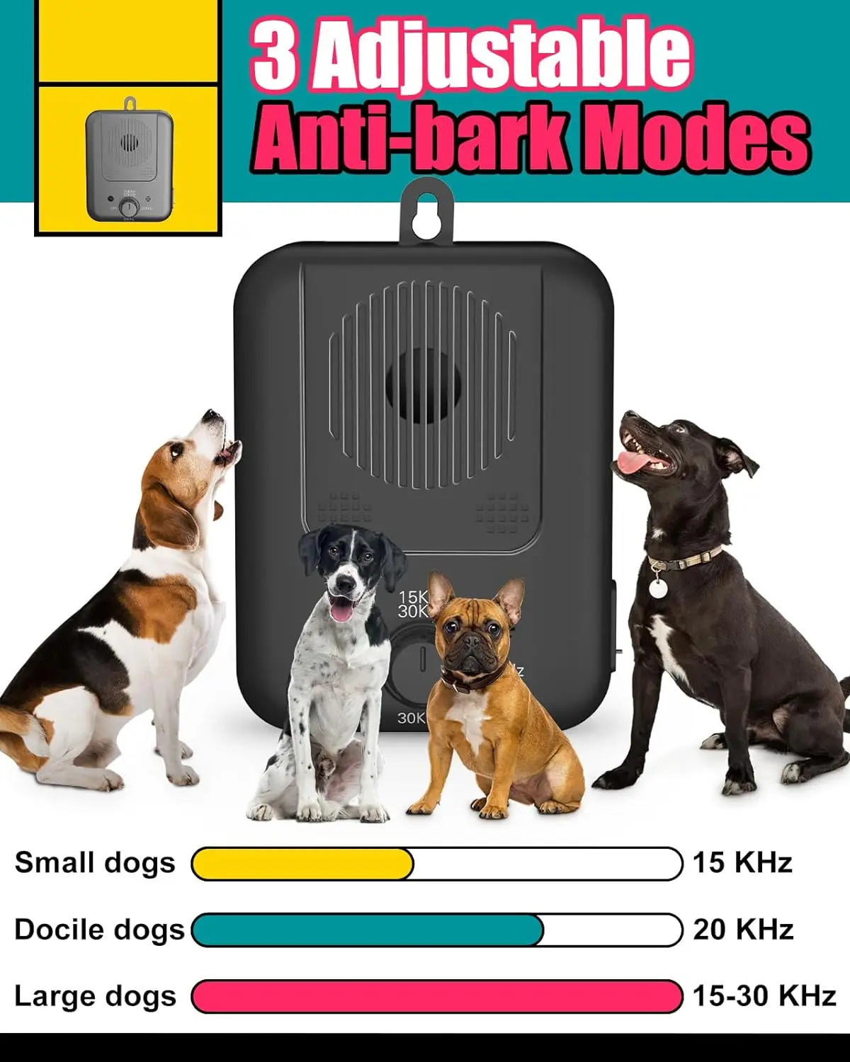 Ultrasonic Sound Bark Control Devices Defer Nuisance Stop Dog Barking ...