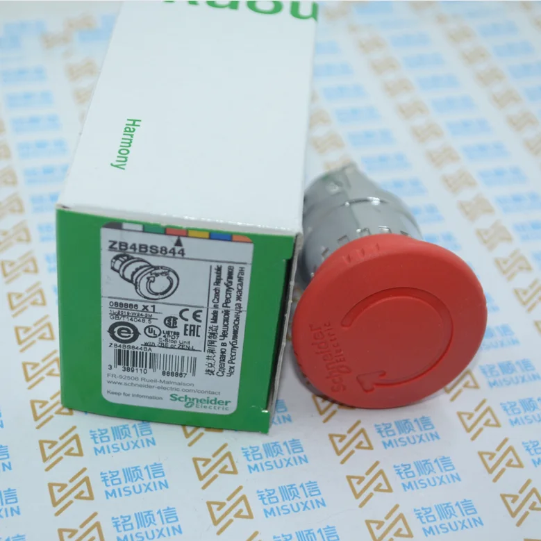 Botón de parada de emergencia, nuevo y original, xb4bs8442 (zb4bs844 ...