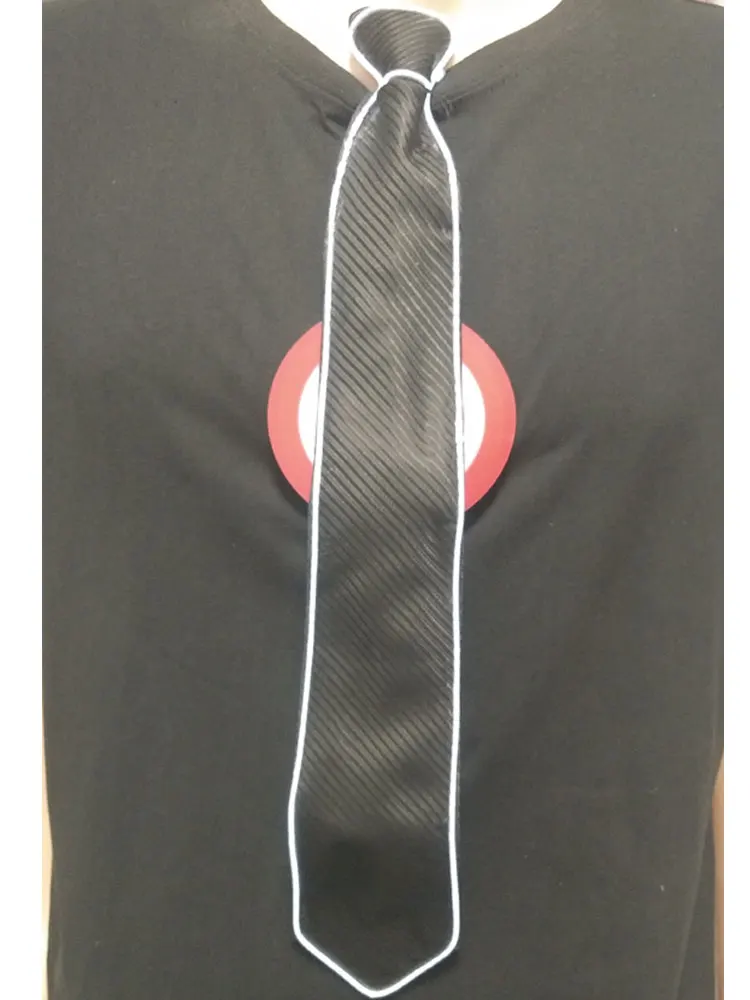Flashing Neon Light LED Tie Halloween Christmas Dance Supplies Wedding ...