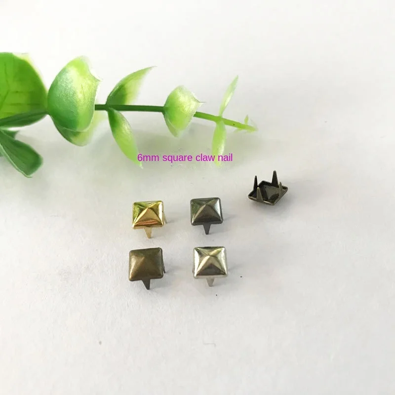 4mm to 15mm DIY Square Claw Rivet Nails All Brass Decorative Metal for ...