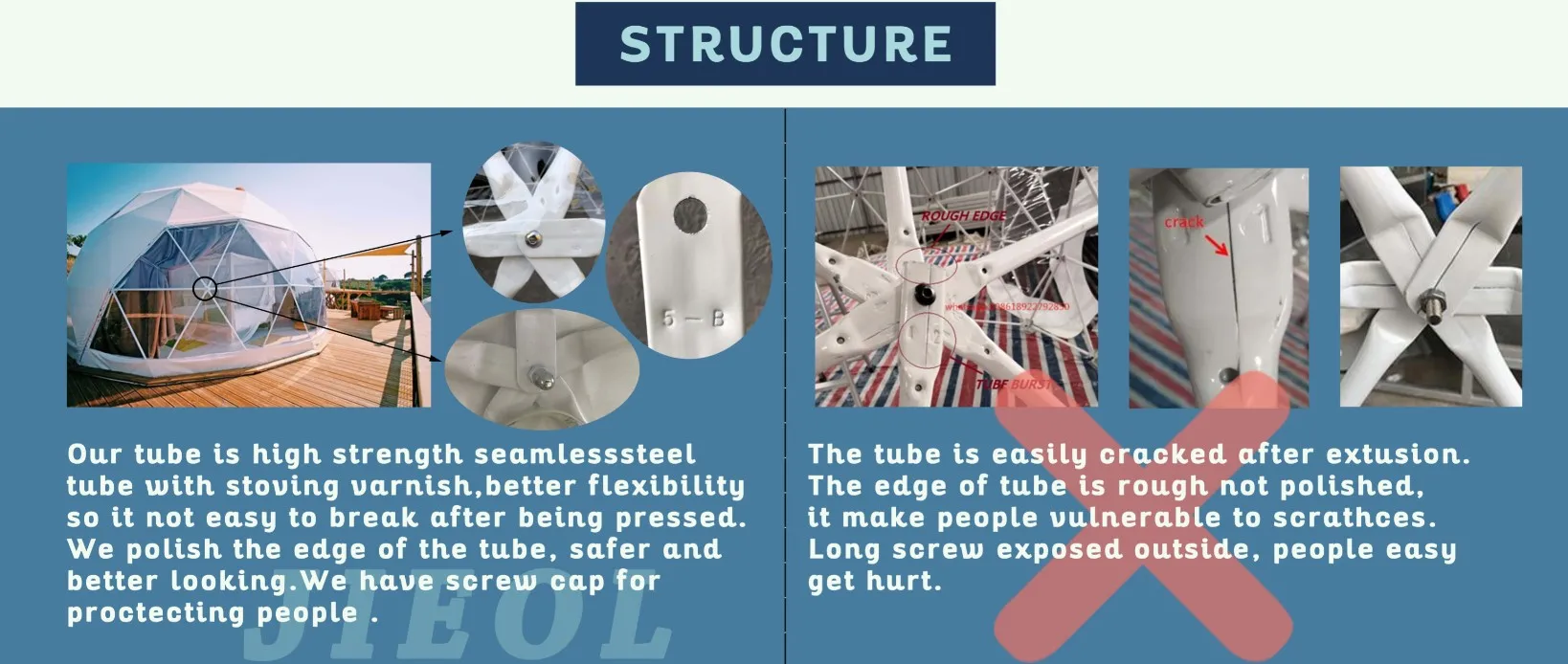 20ft Luxury Geodesic Dome Tent - Perfect for Glamping