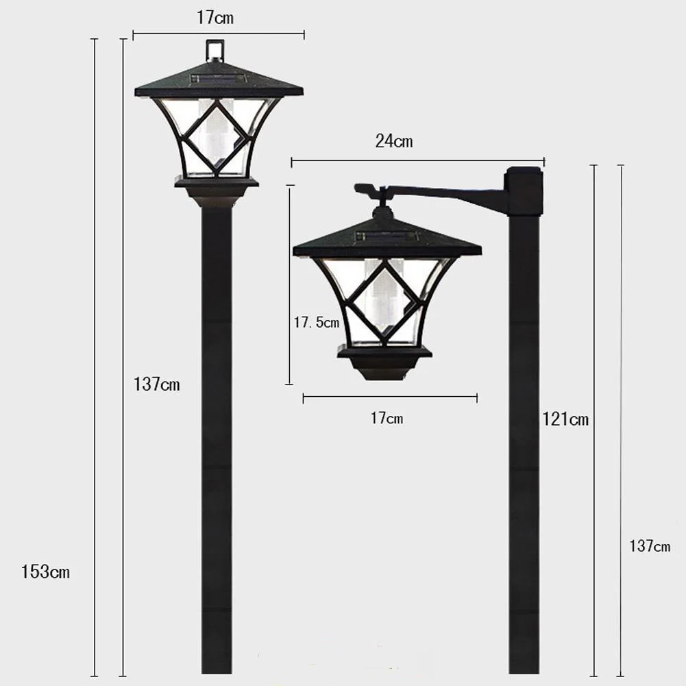 1.5m Solar Post Lamp - Buy 1.5m Solar Powered Led Garden Light Post ...