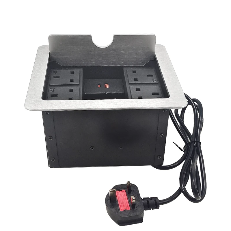Hidden Flip-up Desk Outlet with USB A+C Support 16A