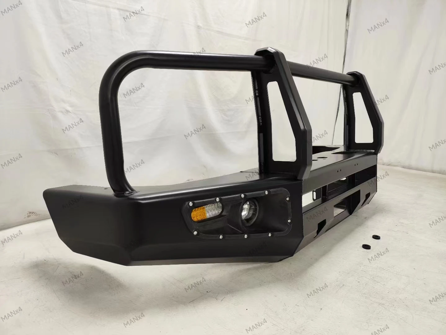 Manx4 Steel Winch Front Bumper for Toyota LC76 4x4 Bull Bar Off-Road ...
