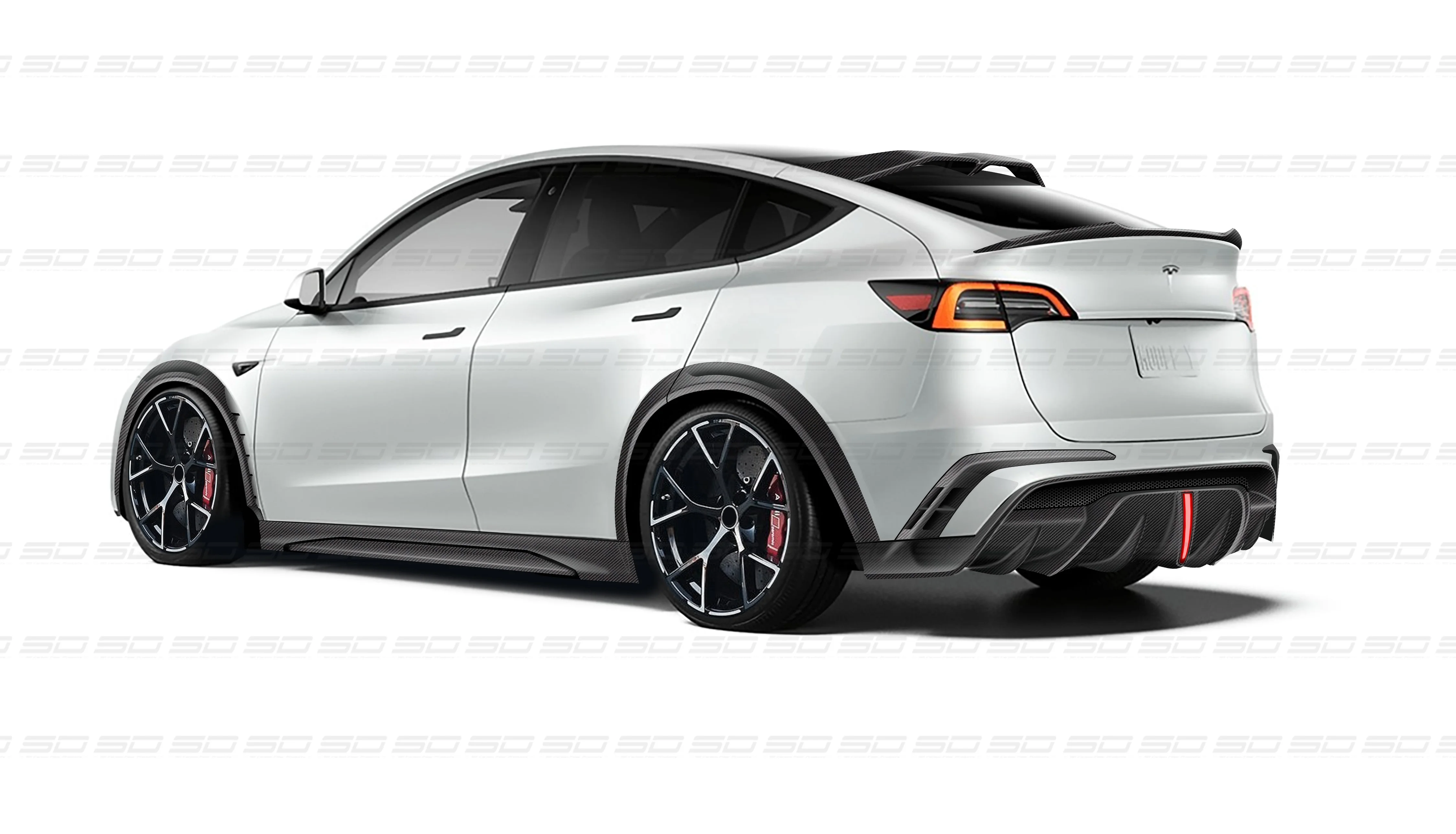 SD Carbon Wide Body - Real Carbon Fiber Body Kit for Tesla Model Y