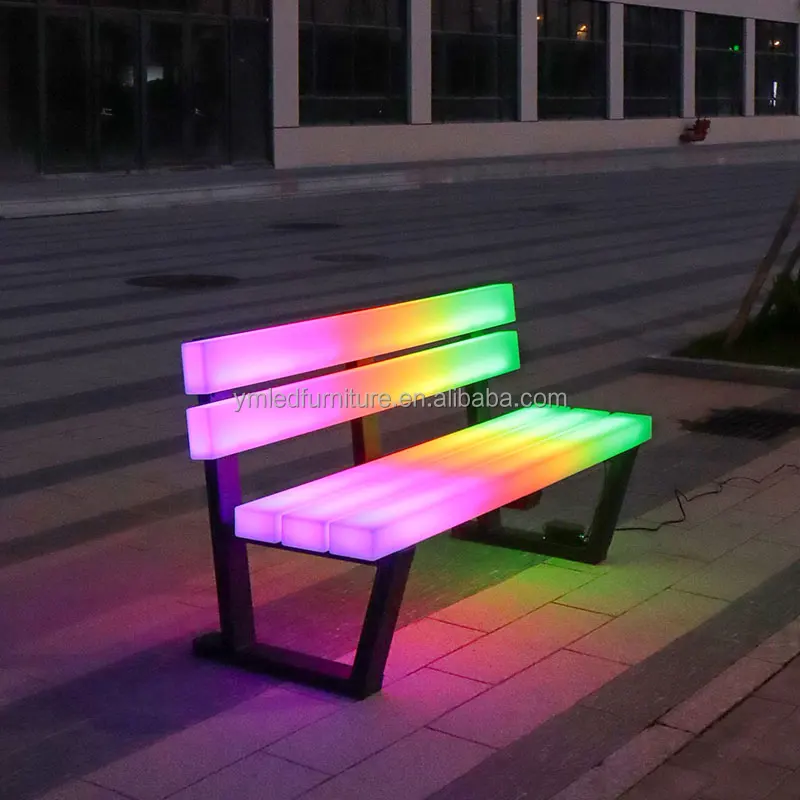 12V Garden Illumination RGB LED Park Bench for Outdoor