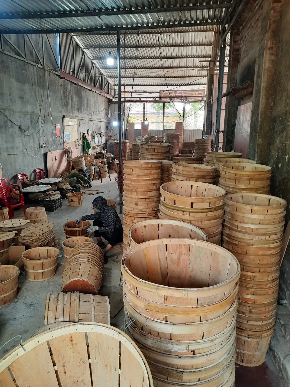 Container Bin Wood Crab&seafood Basket Storage Baskets Organizer Wood ...