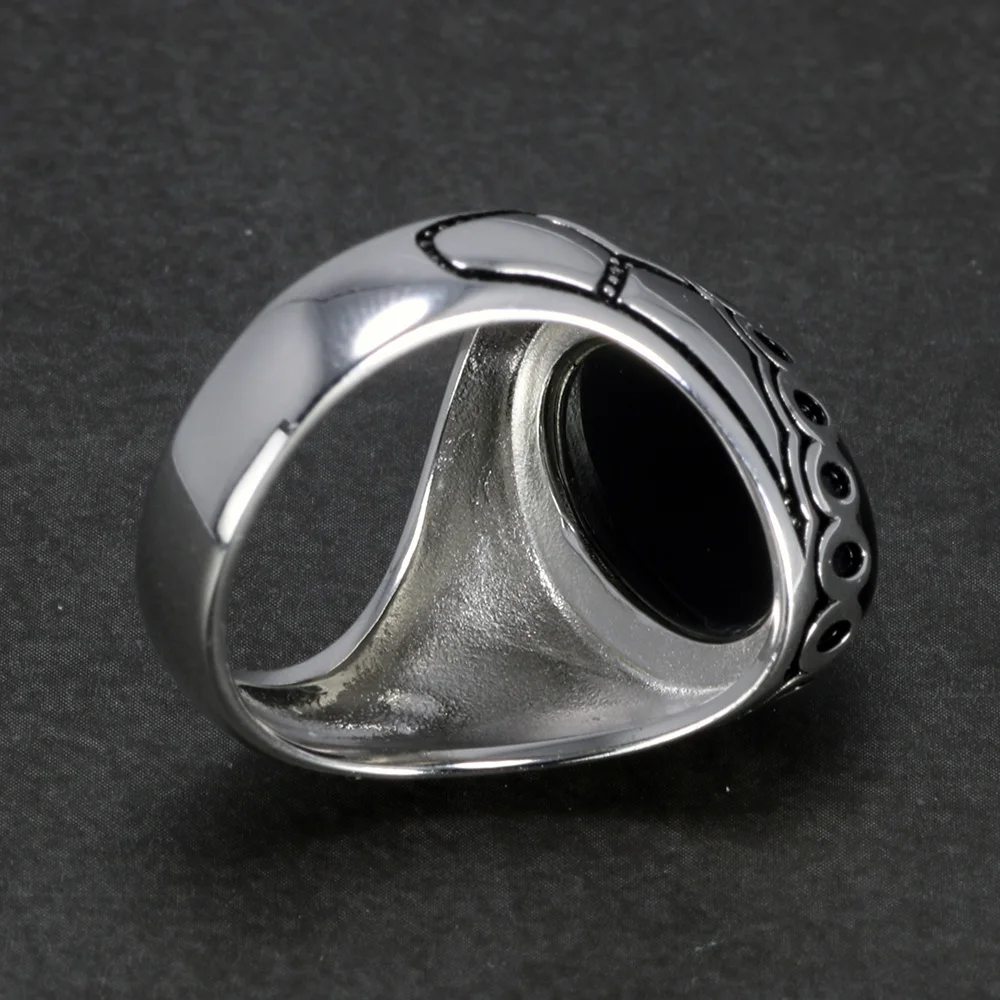 Genuine Solid 925 Sterling Silver Rings Antique Turkey Rings Big With ...