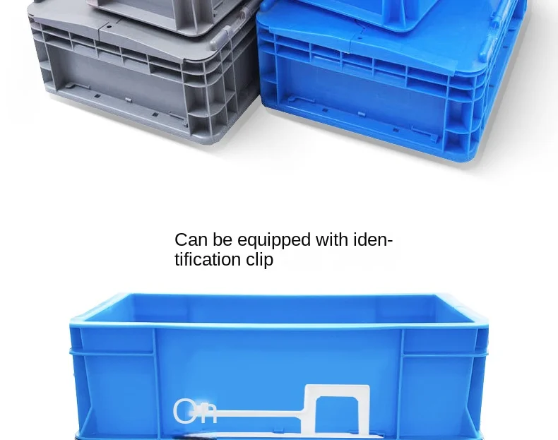 600x400x300mm Solid Box 8-Compartment Stackable Plastic Crate 4 ...