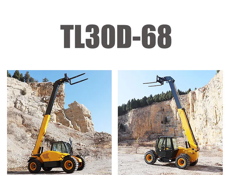 Ce Approved Tele Handler Telescope 3 Ton All Terrain Forklift ...