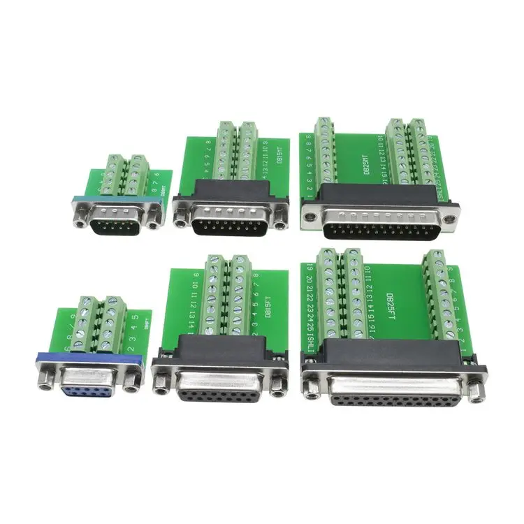 D-sub Breakout Board Connector 25 Pin Female Port Solderless Terminal ...