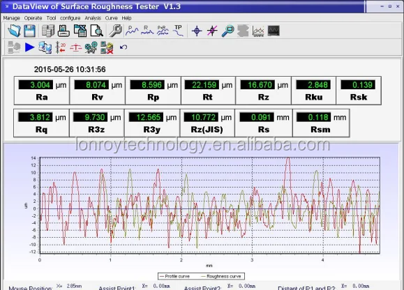 LANGSHUO Surface Roughometer - Precision and Portability
