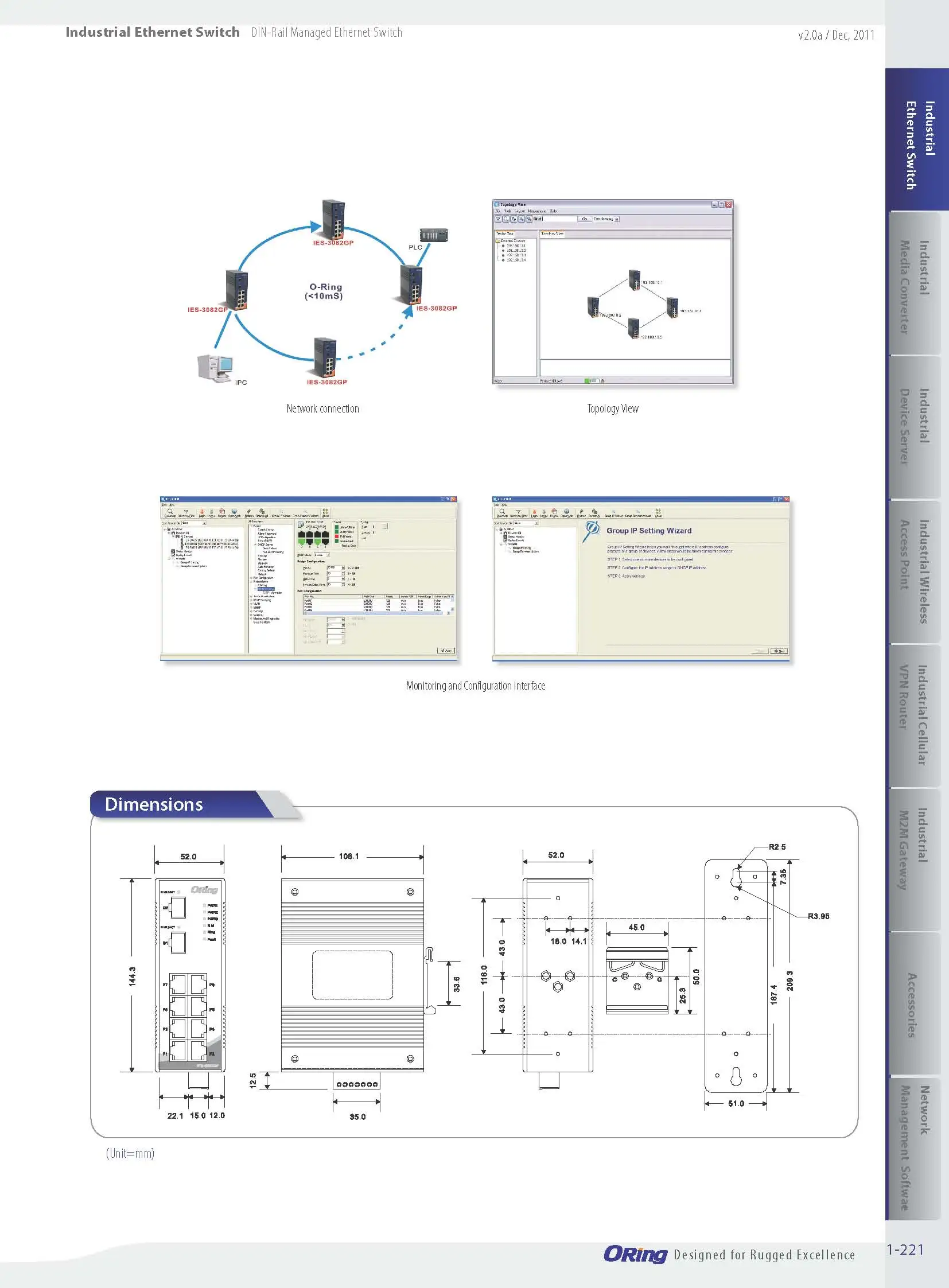 ORING IES-3082GP Industrial 10-Port Managed Ethernet Switch
