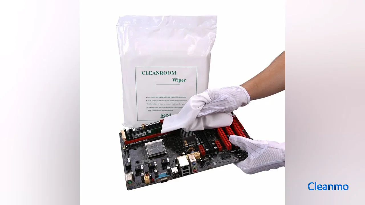 Class 100 Cleanroom Laundered Clean Room Lint Free Double-knit 100% ...