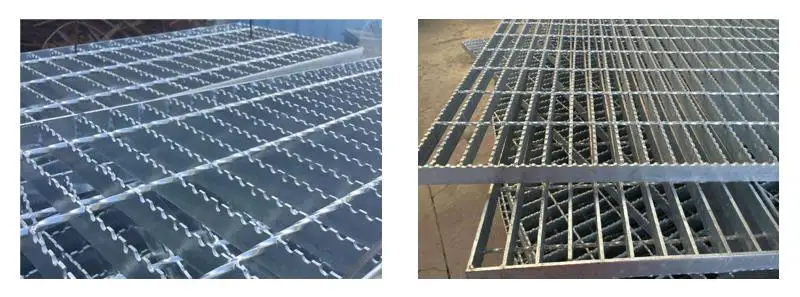 Platform Floor Steel Grating Design - Serrated & Galvanized