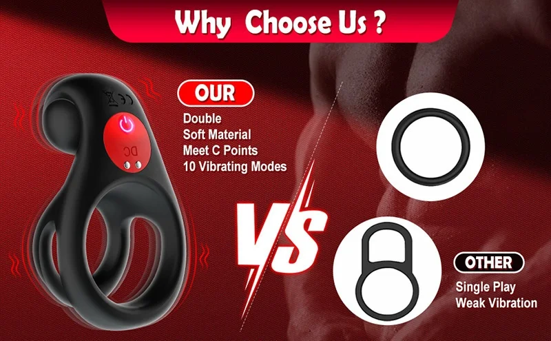 Hot-Selling Double Ring Ilya Vibrating Sex Egg Massager Soft Silicone ...