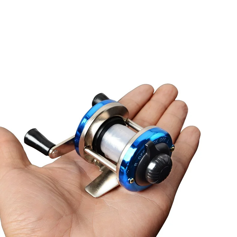 Smallest Bait Casting Minitroll Ice Drum Fishing Reel With Line Winter ...