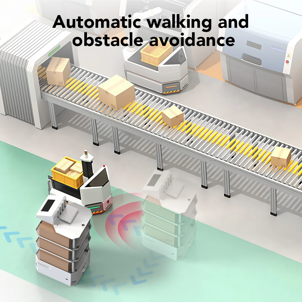 Euler Smart AGV Robot - 100kg Load Capacity Autonomous Car