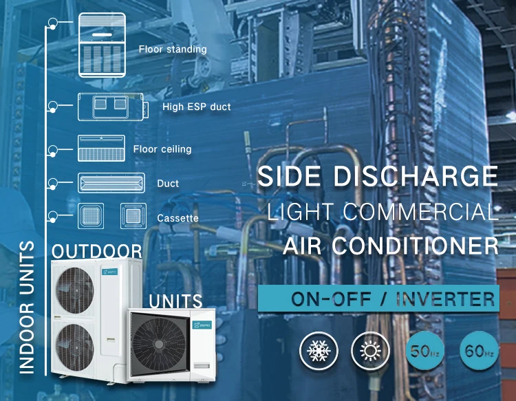 16 SEER Heat Pump Inverter Side Discharge Condenser Unit