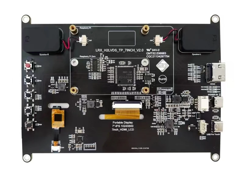 Portable HD MI Board with 7-Inch 1024x600 IPS Display and USB Touch ...