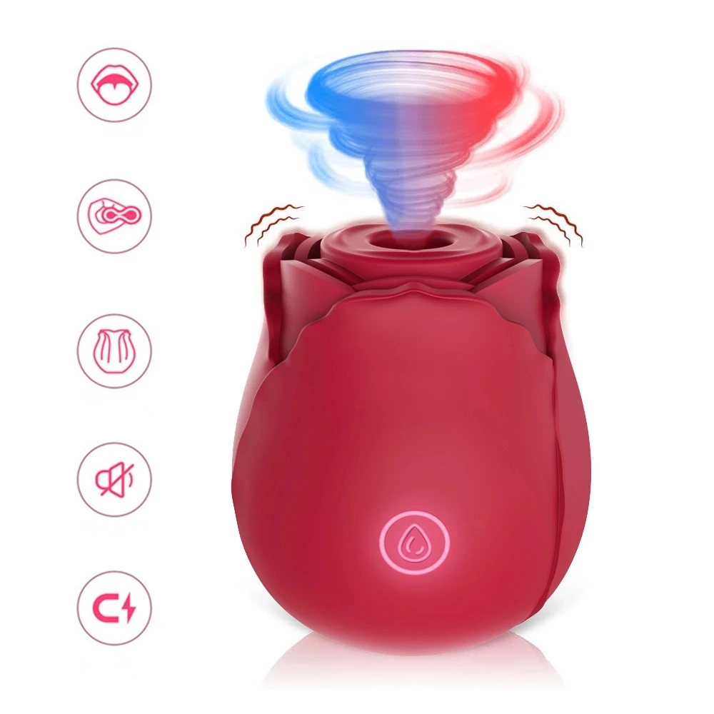 Amazon Hot Tongue Pleasure Rose Flower Shaped Pretty Love Wireless ...