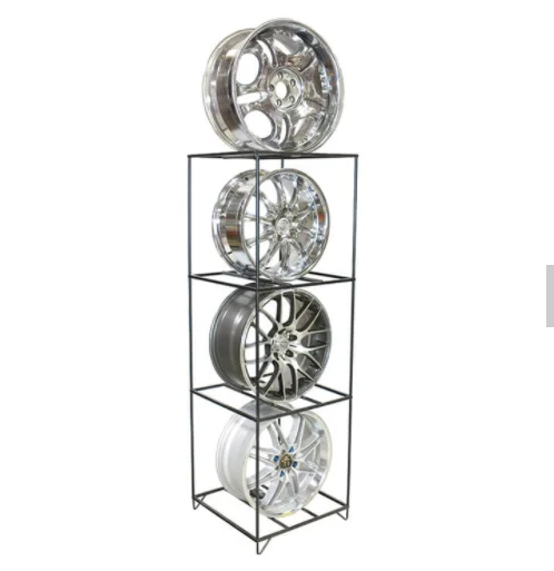 Freestanding Tire Display Stand Rack - Durable & Versatile