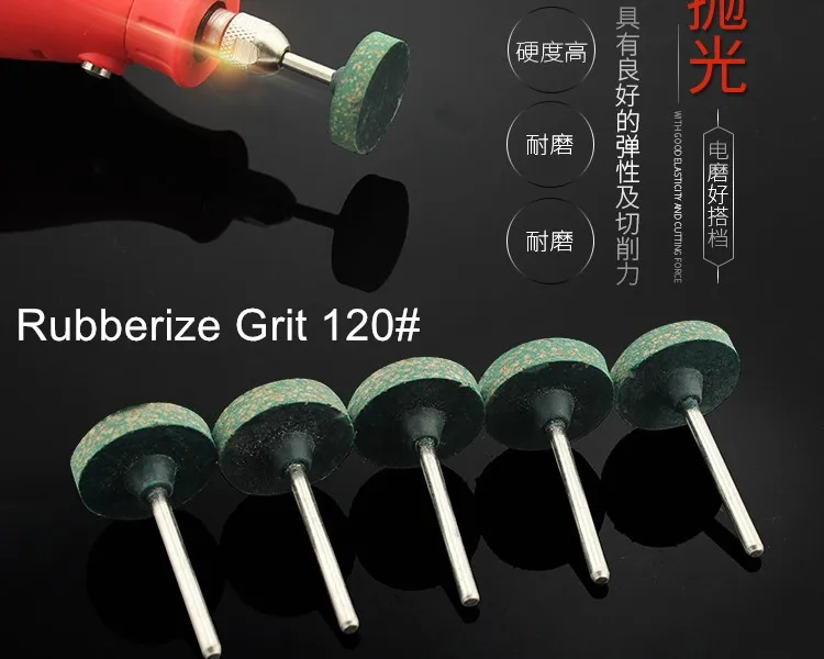 Customizable 10mm Thick Flap Wheels 100mm Elastic Rubber Mounted Points ...