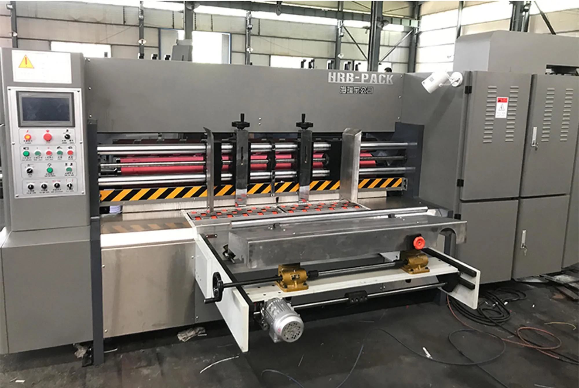 Hrb Corrugated Carton Cardboard Die Cutting Machine Semi-auto Roller ...