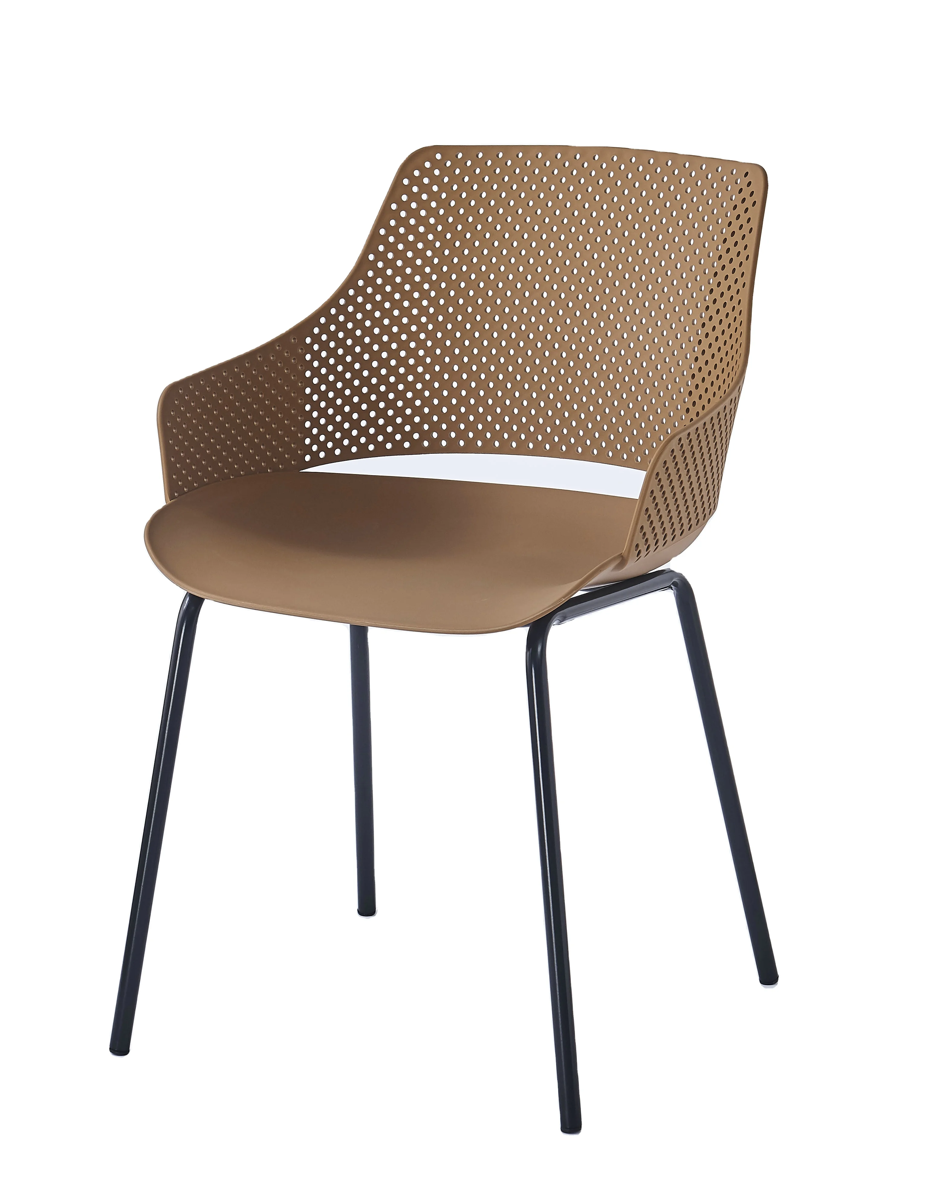 Modern Simple Luxury Plastic Dining Room Chairs Upholstered Leisure ...