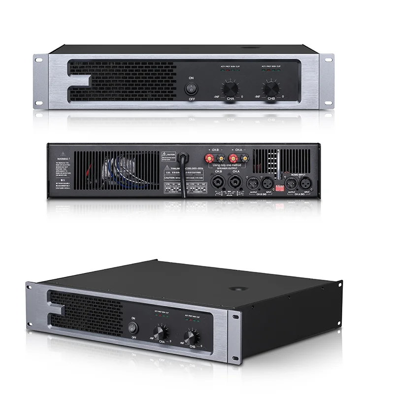 KFKD KD1500 Professional Stereo Power Amplifier 1500W * 2 Digital Audio ...