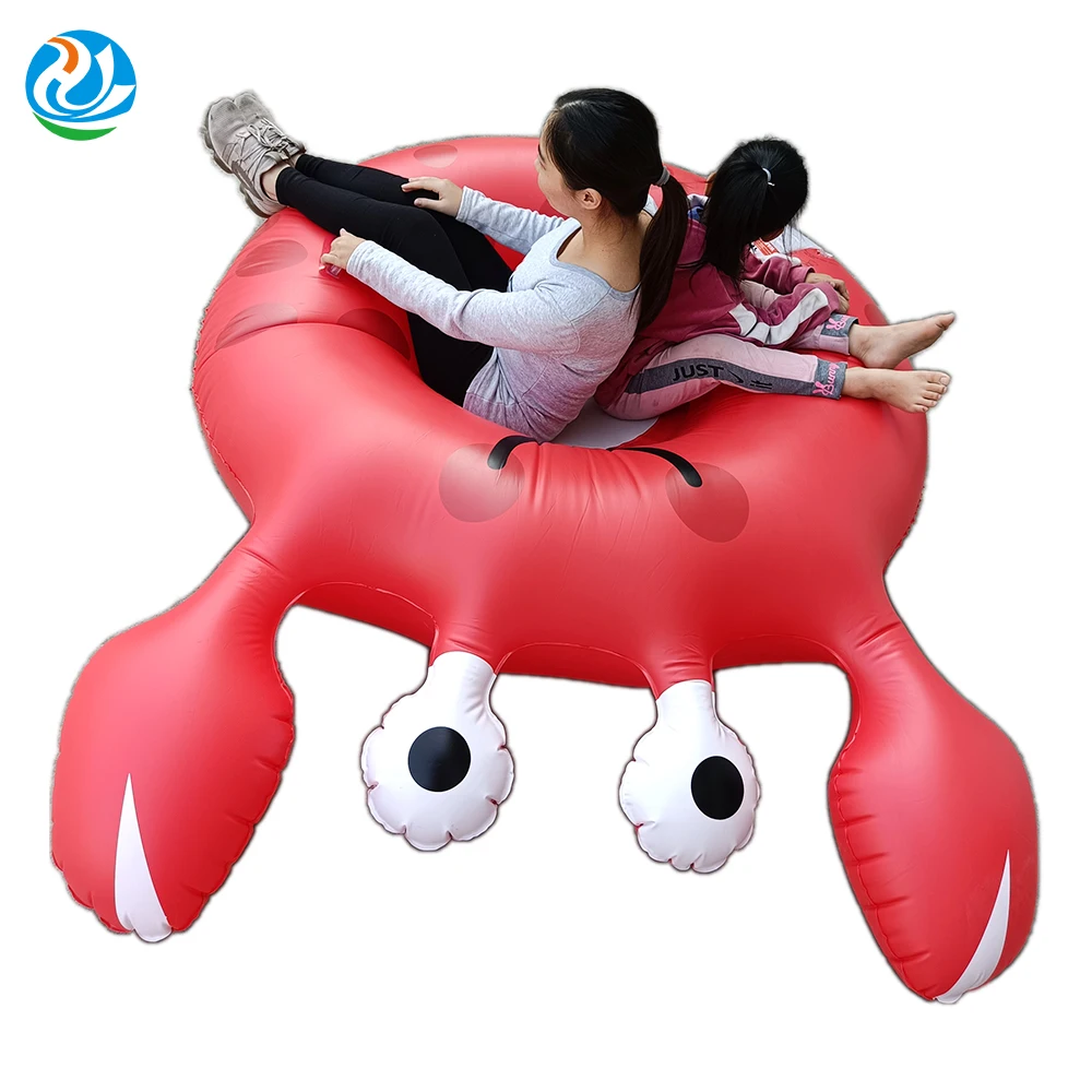 Inflatable Crab Pool Float Swimming Float 2 People Play Water Sports ...