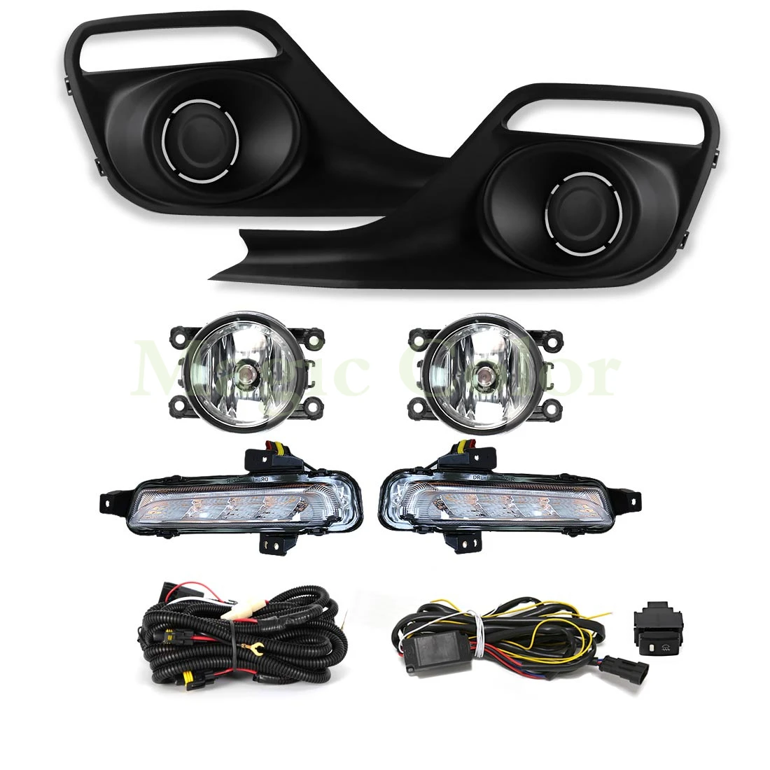 Front Fog Lights for Suzuki Swift 2018-2019, LED DRL Turn Signals & Fog ...