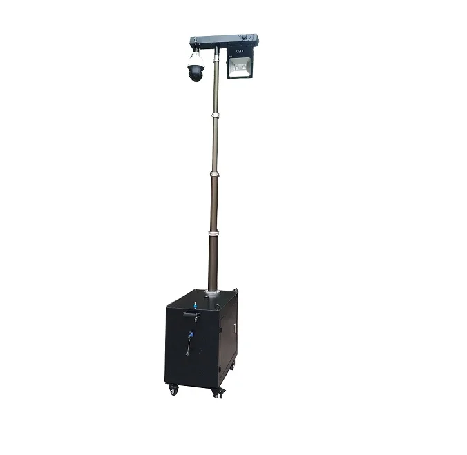6m 7m vehicle mounted mobile CCTV surveillance camera tower pole ...