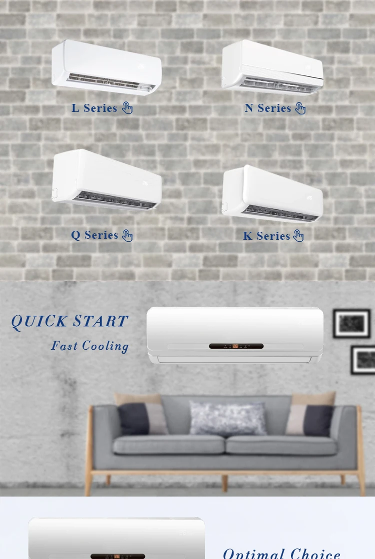7000BTU Power Saving R22 R410A Mini Split AC - Cooling & Heating