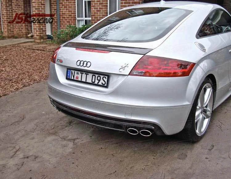 TTS STYLE CARBON FIBER REAR BUMPER DIFFUSER (T4) FOR 2008-2014 AUDI TT ...