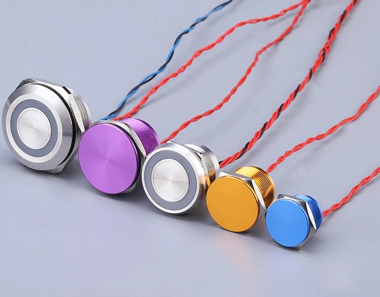 Chamfer Round Head Push Button - Waterproof Piezo Switch