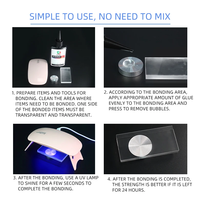 Factory Produces Acrylic Adhesive Pvc/pmma Plastic Uv Adhesive - Buy ...