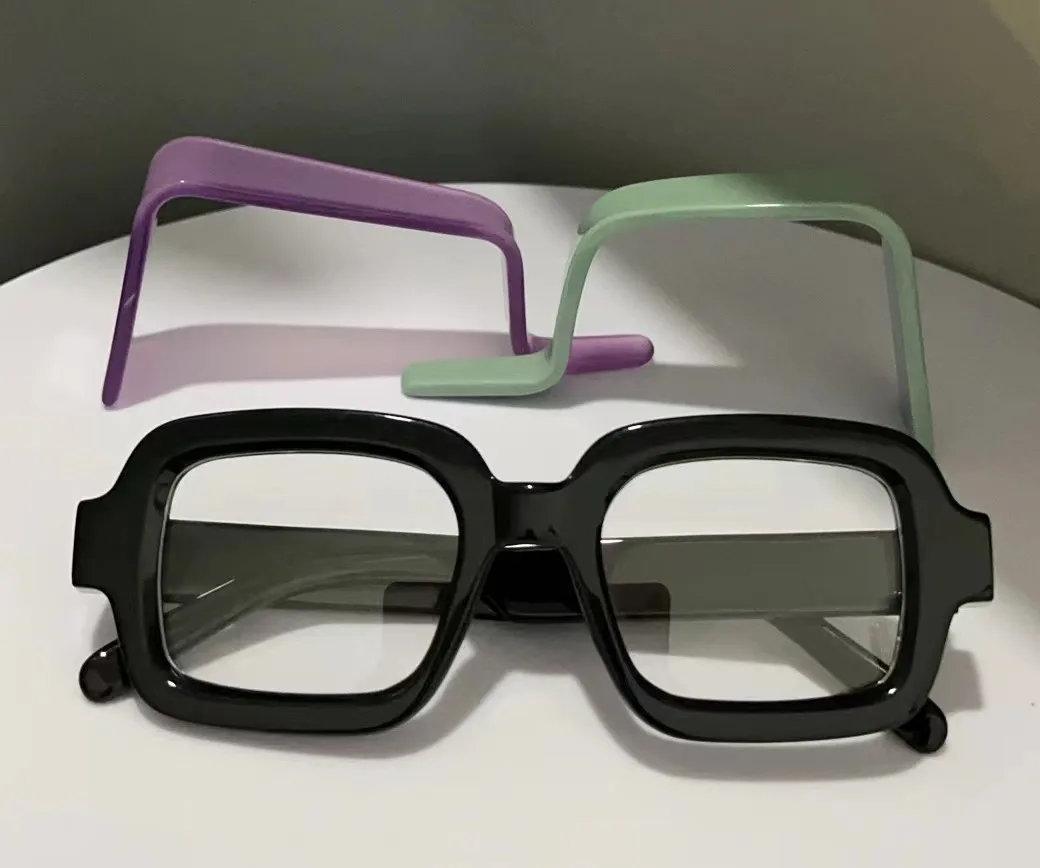Designer Heavy Glasses Frame Read Eyewear Frames Crude Acid Fiber Fashion Eyewear Frames Buy