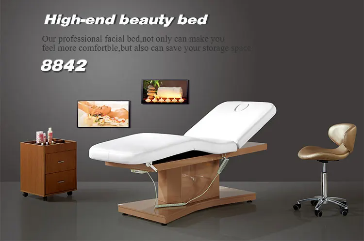 Luxury Motorized Reclinable Massage Table for Beauty Treatments