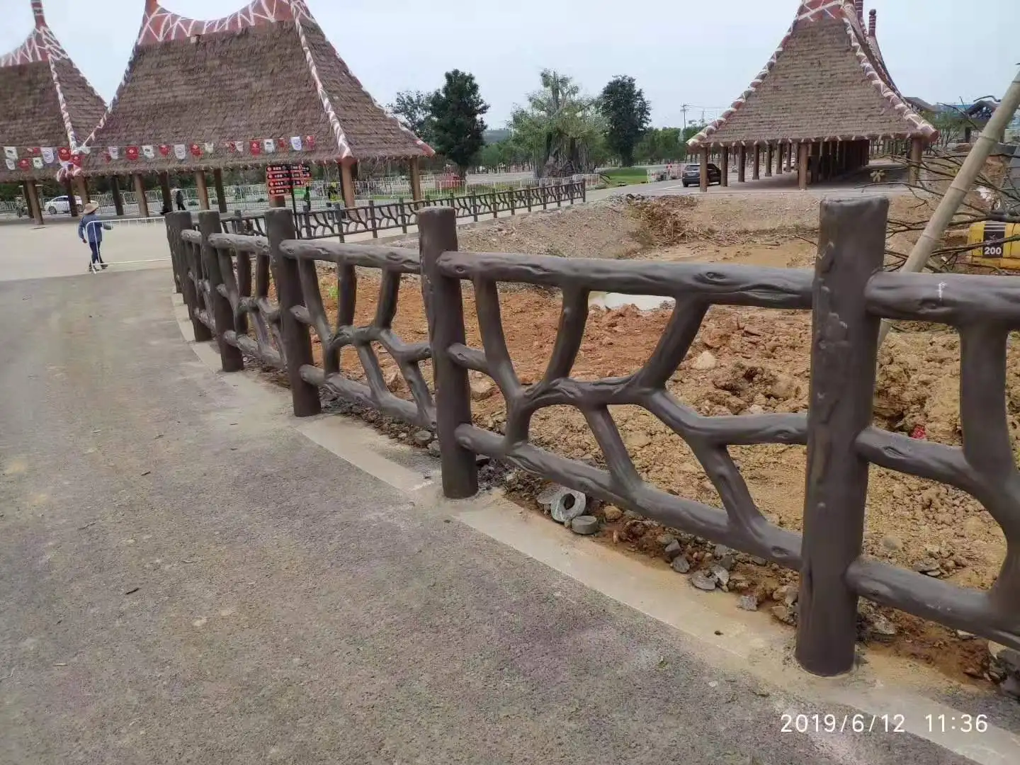 Exterior Landscaping Cane Shape Precast Concrete Fence Molds for Sale