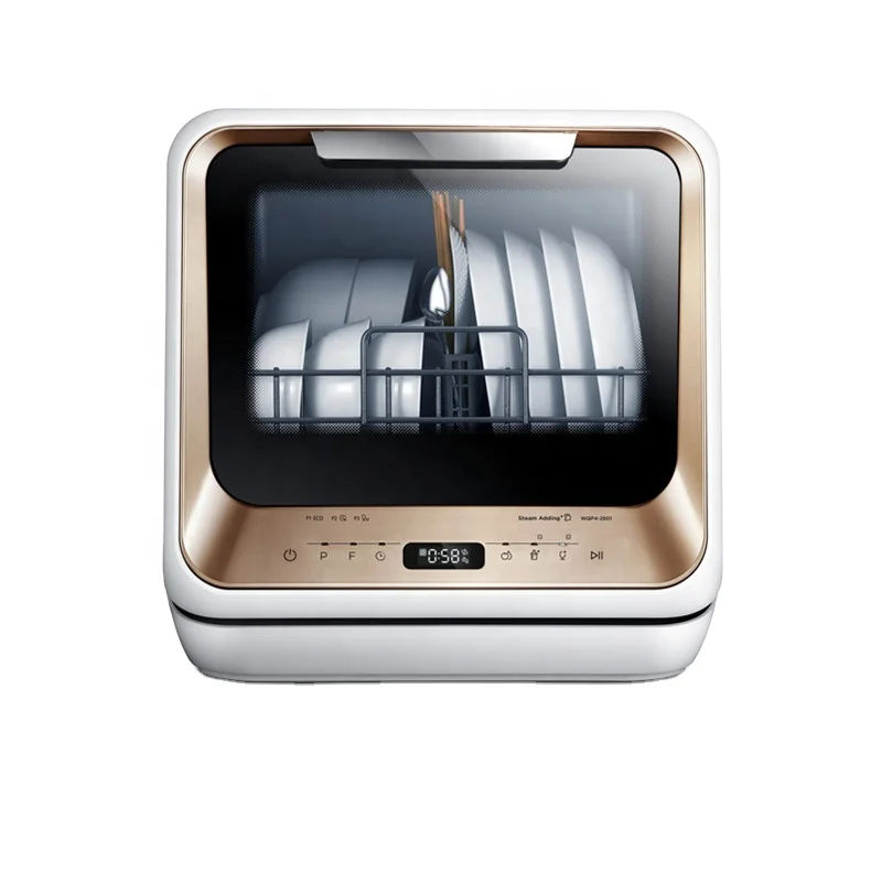 Touch Control Mini Dishwasher Smart Dishwasher LED Light+LED Display ...